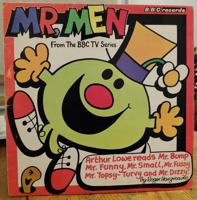 MR MEN STORIES read by ARTHUR LOWE LP vinyl children vintage BBC TV ...