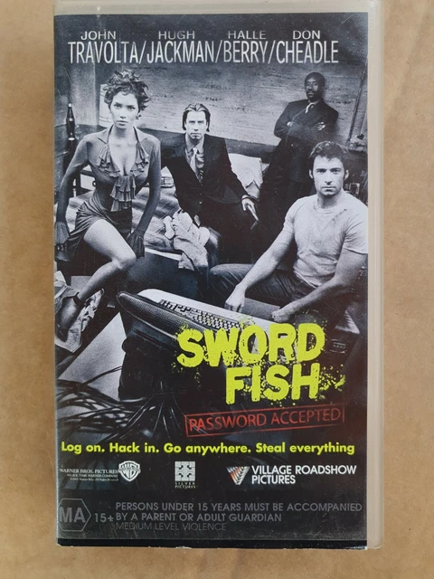 SWORD FISH - TRAVOLTA - VHS Tape Excellent - MA15+ - Combined Post $9. ...