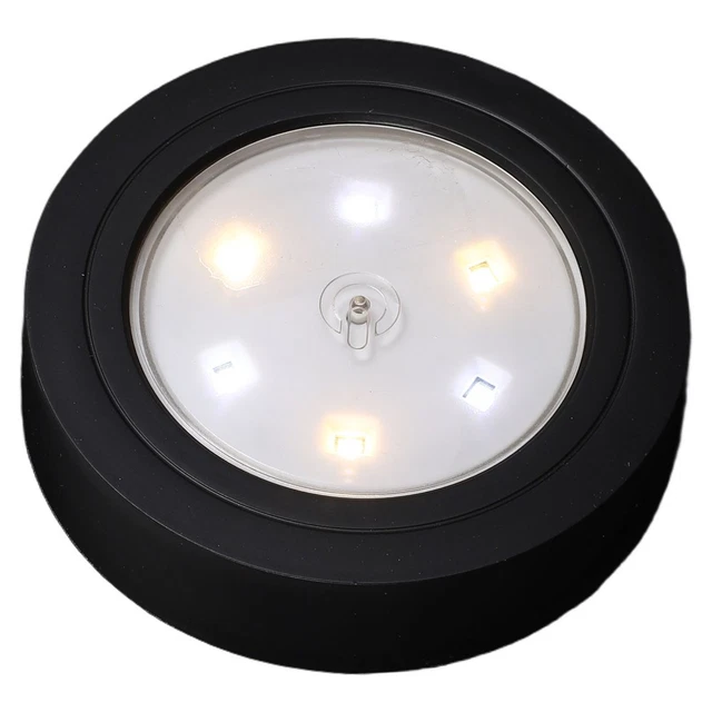 BRIGHT TOUCH-ACTIVATED LED Cordless Tap Light Battery-Operated Stick-On ...