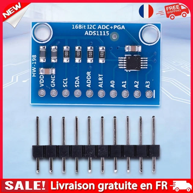 Ads1115 16 Bit I2c Adc Analog To Digital Converter For Arduino Rpi