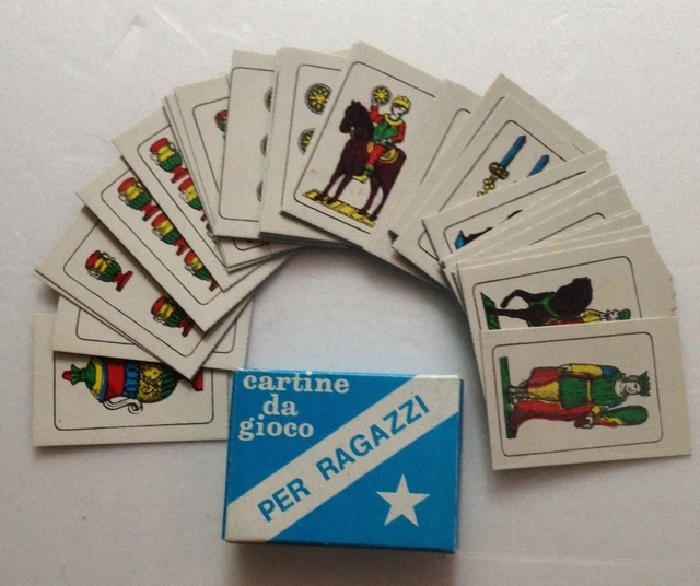 MINI CARTE DA gioco Napoletane Edizione Marca Stella Vintage per ...