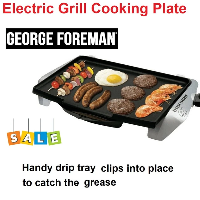 KITCHEN BENCHTOP GRIDDLE Hot plate Electric Teppanyaki Grill Frying ...