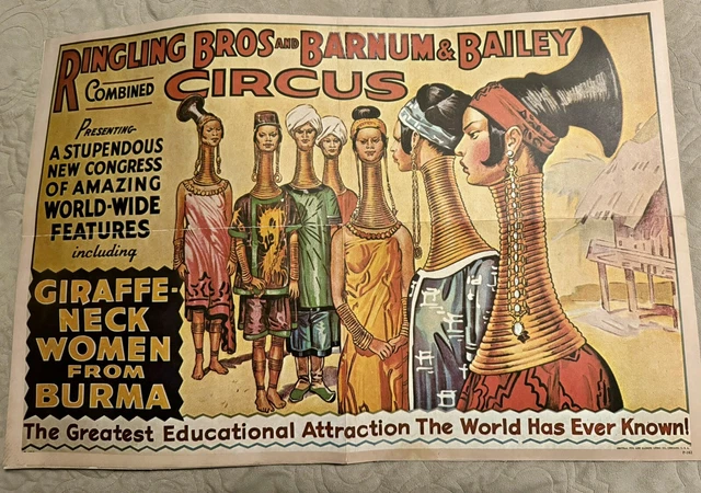 RINGLING BROTHERS BARNUM & Bailey Circus Combined Shows-Giraffe-neck ...