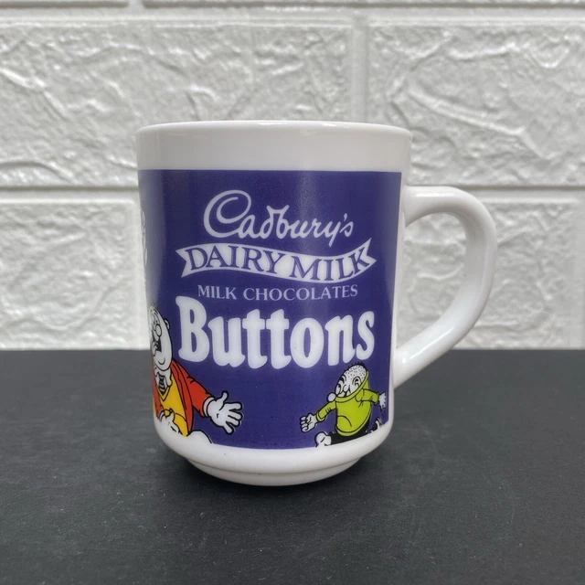 CADBURYS DAIRY MILK Chocolate BUTTONS CUP Arcopal Mug COMIC BASH STREET ...