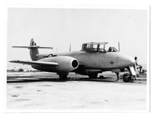 RAF GLOSTER METEOR 73 SQUADRON AT RAF LUQA, MALTA - ORIGINAL 1950s ...