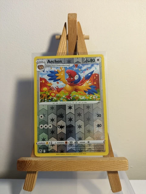 ÉPÉE ET BOUCLIER tempête Archen 146/195 Holo inversé argent Pokémon JCG ...