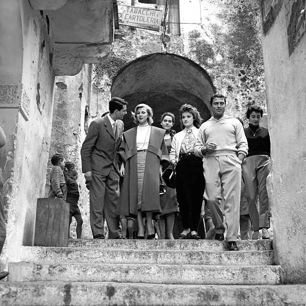 ITALIAN ACTOR RAF Vallone Having A Walk In An Alleyway 3 Film Star Old ...