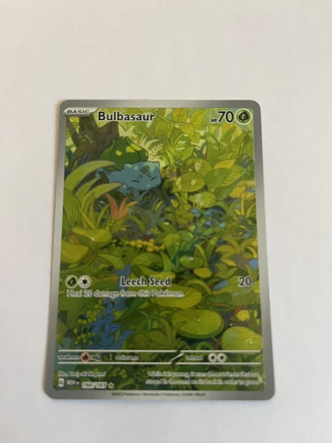 POKÉMON SCARLET & Violet 151 Illustration Rare Bulbasaur 166/165 EUR 1 ...
