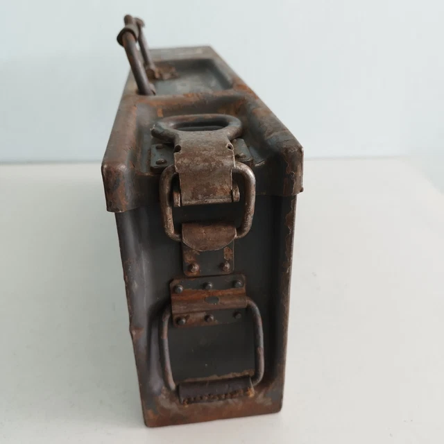 WWII WW2 OLD Military ammunition box MG34 MG42 Germany Metal Box ...