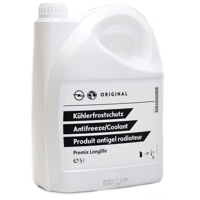 ORIGINAL OPEL ANTIGEL Prémix Longue Vie 5 Litre 95599872 EUR 48,07 ...