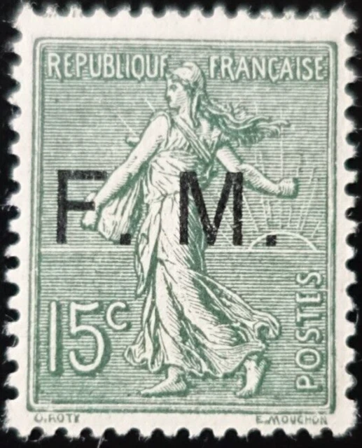 FRANCE TIMBRE DE FRANCHISE MILITAIRE FM N°3 NEUF * (INFIME TRACE de ...