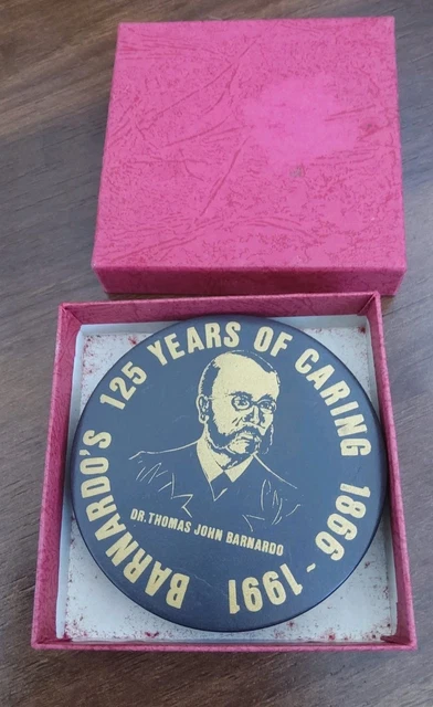 DR THOMAS JOHN BARNARDO,125 YEARS OF CARING,RARE NATURAL ROCK SLATE, In ...