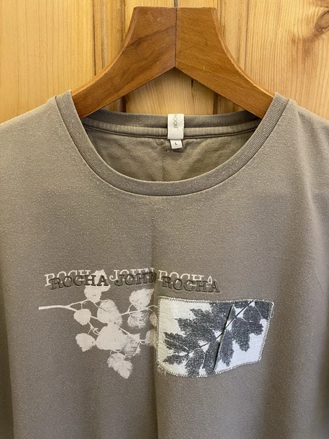 RJR.JOHN ROCHA MENS Brown Cotton T-Shirt Size L 42" chest Crew Neck £9. ...