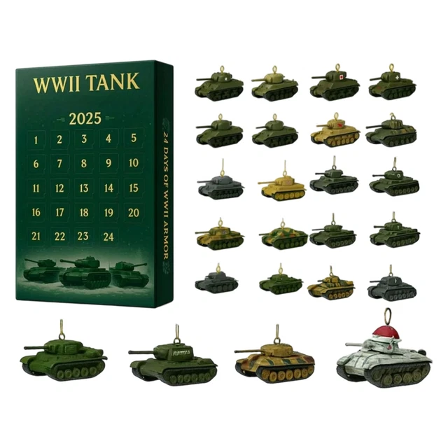 2025 CHRISTMAS TANK Advent Calendar Christmas Countdown Calendar 24-Day ...