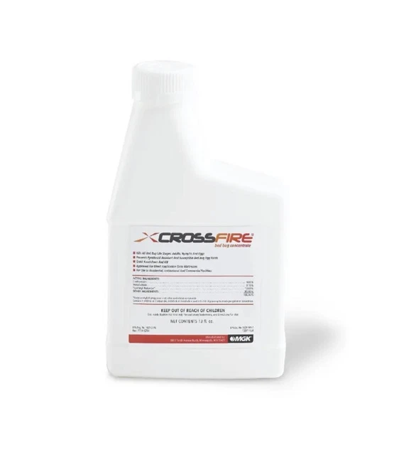 CROSSFIRE BED BUG Concentrate 13 oz MGK Insecticide Pest Control Bed ...