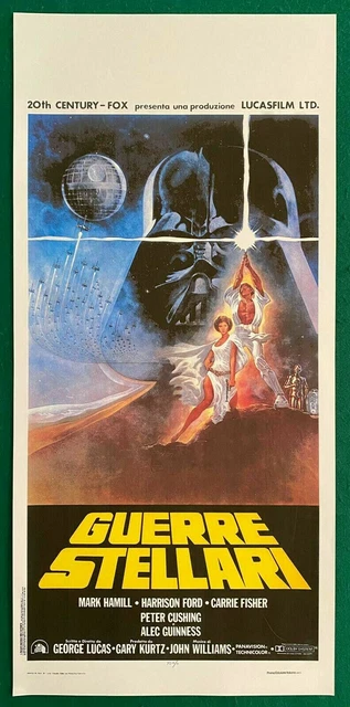 A LOCANDINA GUERRE Stellari Star Wars Lucas Harrison Ford Cushing ...