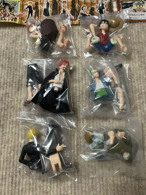 ONE PIECE FIGURE Set Complete 6 types Luffy Zoro Usopp Nami Shanks ...
