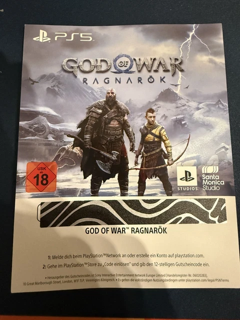 GOD OF WAR: Ragnarök (PlayStation 5 PS5, 2022) Code / Key - Versand per DHL EUR 30,88 - PicClick DE