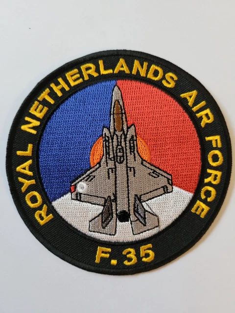 PATCH THERMOCOLLANT BRODÉ Royal Netherlands Air Force F.35 10cm EUR 7 ...