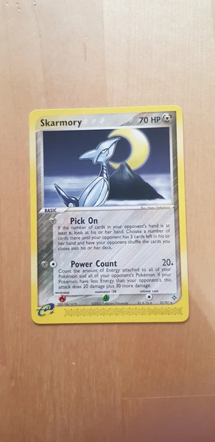 SKARMORY POKEMON CARD rare Ex Dragon great good condition 21/97 EUR 1 ...