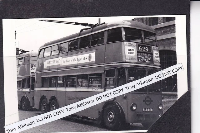 LONDON TRANSPORT - H1 Type Trolley Bus - No. 838 On Route 629 - Photo ...
