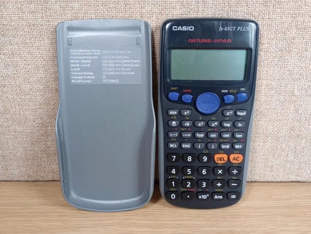 CASIO FX-83GT PLUS Scientific Calculator Natural-V.P.A.M. With Cover £ ...