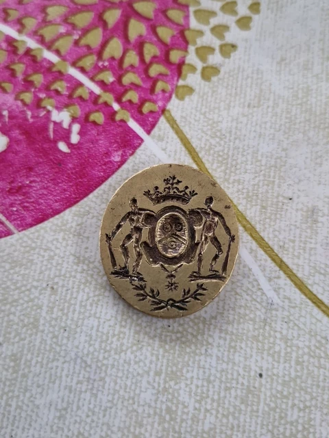 ANCIEN SCEAU CACHET Armoiries Bronze EUR 80,00 - PicClick FR