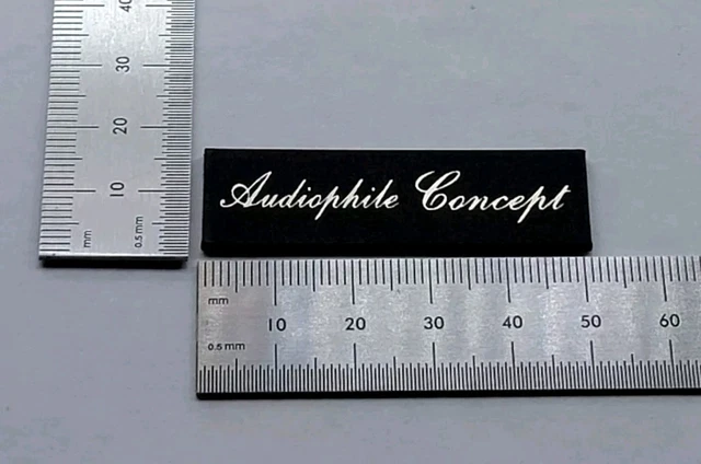 AUDIOPHILE CONCEPT DUAL Turntable Badge Logo Emblem - Premium Bronze £8 ...