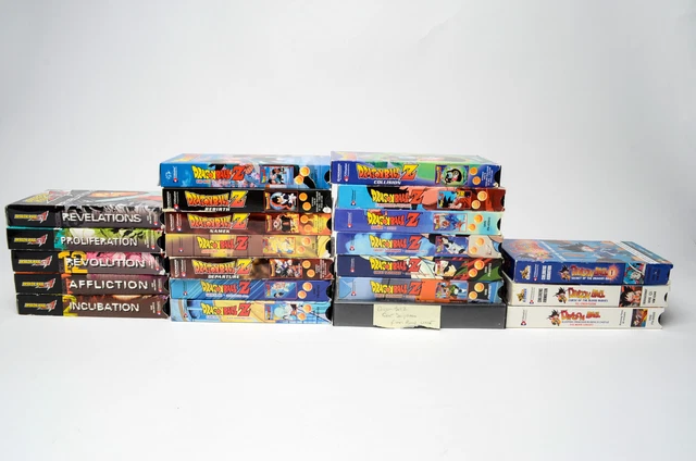 DRAGON BALL Z VHS Lot x22 DBZ GT DB Buu Saiyaman Babidi Mixed Anime £67 ...
