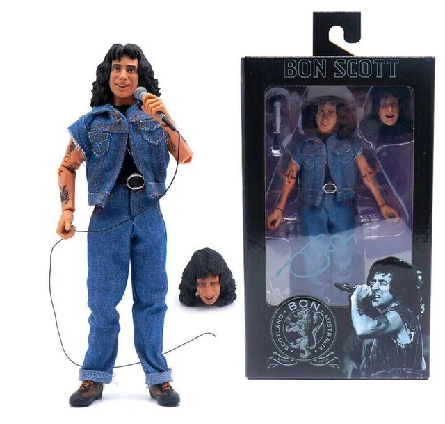 AC/DC BON SCOTT Highway To Hell 20cm NECA Clothed Action Figure Rock ...