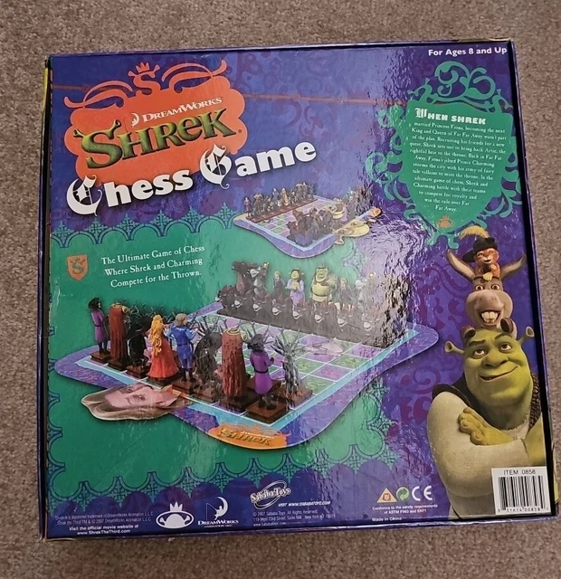 SHREK DELUXE EDITION Chess Set Board Game Dreamworks £2.99 - PicClick UK