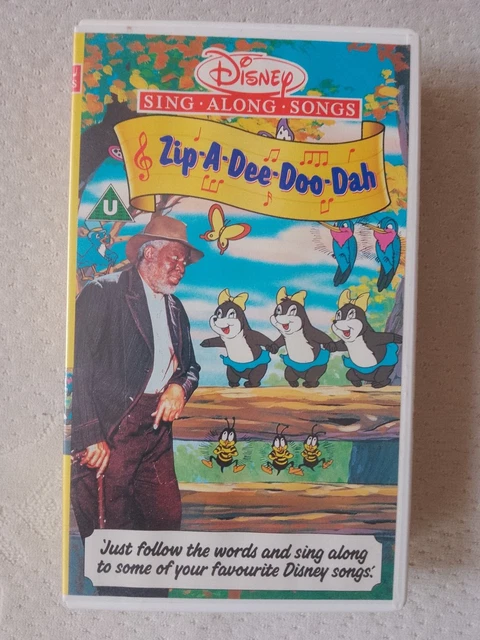 DISNEY SING ALONG Songs Zip A Dee Doo Dah Video VHS £9.99 - PicClick UK