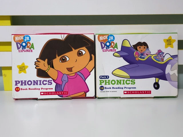 DORA THE EXPLORER Phonics Pack 1 & 3: 24 Children's Educational Books ...