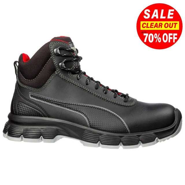 PUMA HOMMES CONDOR Mi S3 Embout Coqué en Acier Cuir Sécurité Travail ...