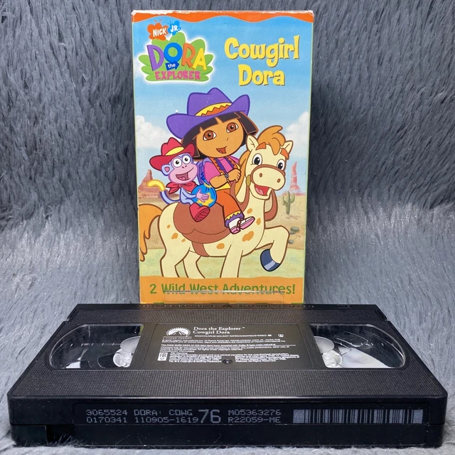 Nick Jr Dora The Explorer Cowgirl Dora Vhs Video Tape 2 Wild West