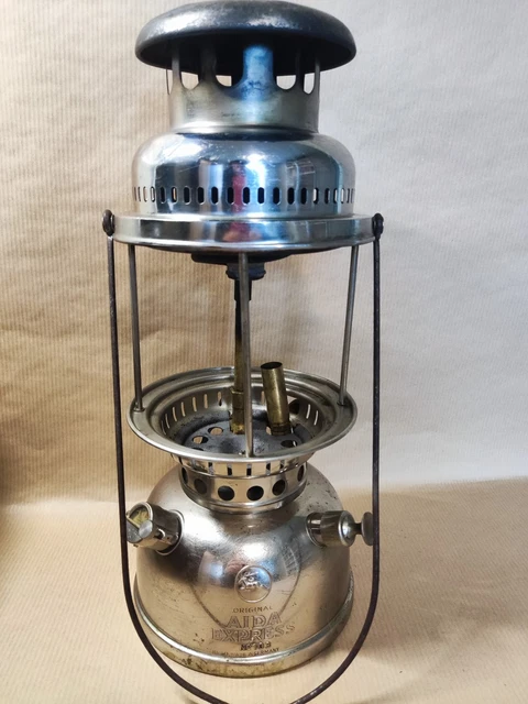 VINTAGE AIDA EXPRESS No. 103 Kerosene Pressure Lamp Brass Lantern ...