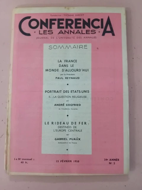REVUE LES ANNALES des lettres françaises Ancienne série N° 2 - 1950 ...