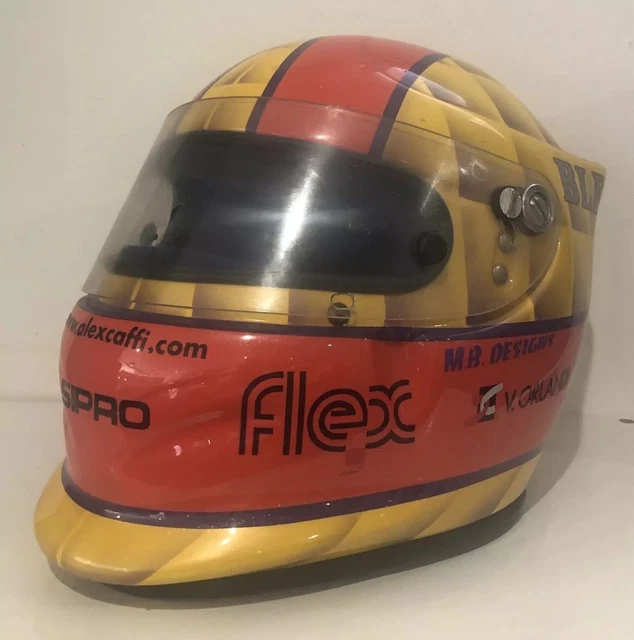 ALEX CAFFI ORIGINAL Bieffe Aero Concept Race Used Worn Helmet 2002 F1 ...