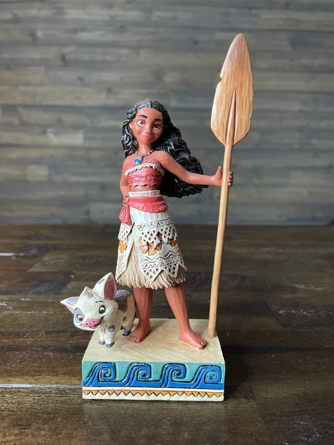 DISNEY TRADITIONS JIM Shore Moana & Pua Find Your Own Way Figure Statue ...