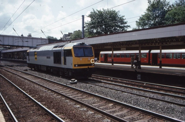 35MM SLIDE BRITISH Railway Br Diesel Class 60 - 60066 At Lancaster July ...