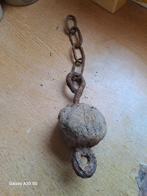 INDUSTRIAL REVOLUTION WOODEN/IRON Chain Float c1760-1820 £13.00 ...