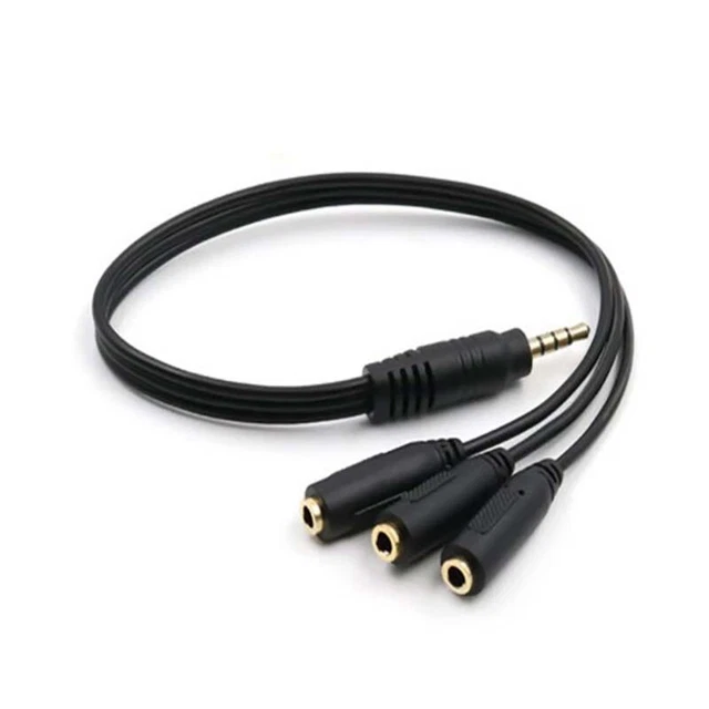 AUX MULTI HEADPHONE Earphone Audio Splitter Adapter 3.5mm Jack HUB ...