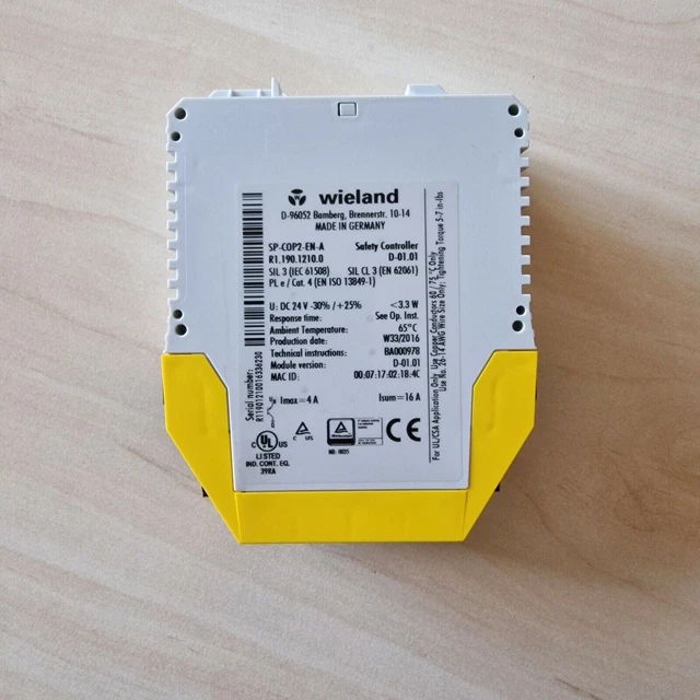 WIELAND R1.190.1210.0 SAMOSPRO-COMPACT Module SP-COP2-EN-A Safety ...