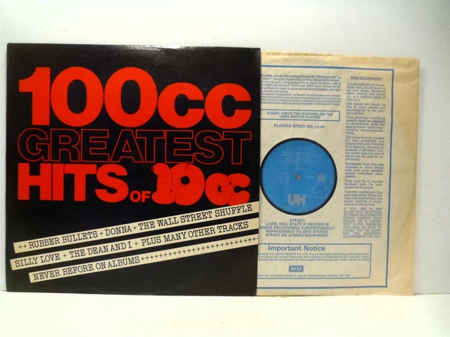 10CC GREATEST HITS of 10CC LP EX-/VG+, UKAL 1012, vinyl, compilation ...