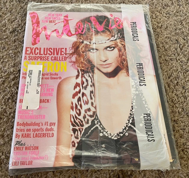 INTERVIEW MAGAZINE JANUARY 1999 Excellent Condition Saffron Burrows ...