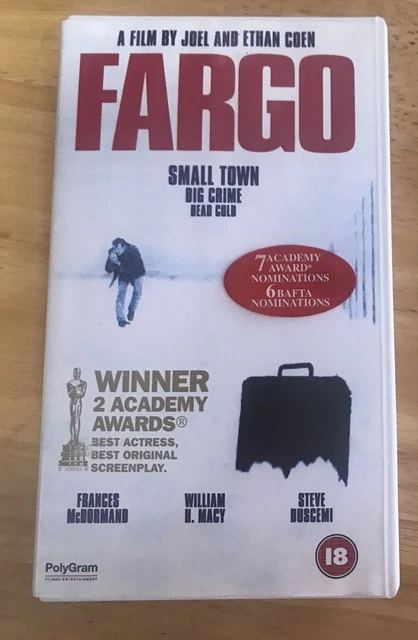 FARGO VHS CASSETTE, By Joel And Ethan Coen (18) 1996 £6.49 - PicClick UK