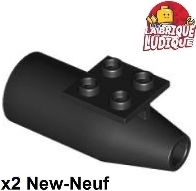 LEGO 2X MOTEUR avion reacteur jet Engine turbine noir/black 4868b NEUF ...