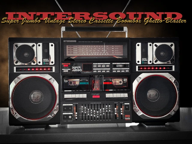 INTERSOUND SUPER JUMBO 🌈RaRe🌈 (1983) Iconic Vintage Stereo Cassette ...