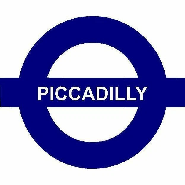 LONDON UNDERGROUND TRANSPORT Tube Sign Vinyl Roundel Bus Piccadilly £5. ...