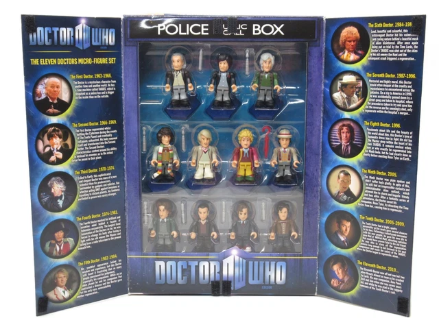 DOCTOR DR WHO Character Building The 11 Eleven Doctors Micro Figure Set ...